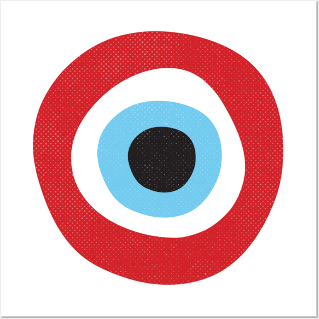 red evil eye background