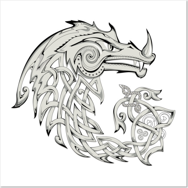 celtic dragon drawing