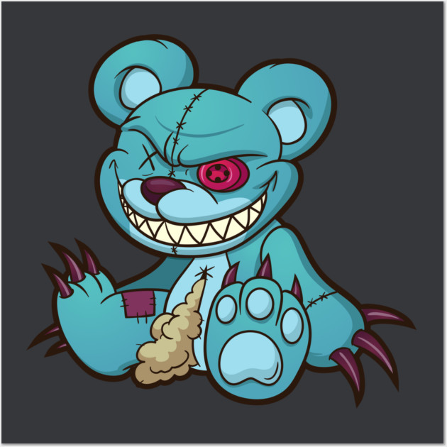 evil bear cartoon