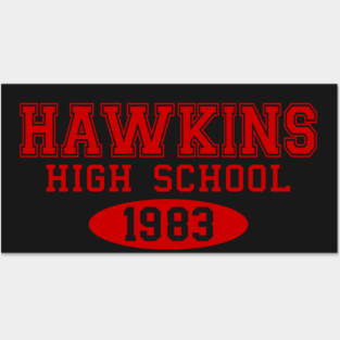 Stranger Things Hawkins High School Posters and Art Prints for Sale ...