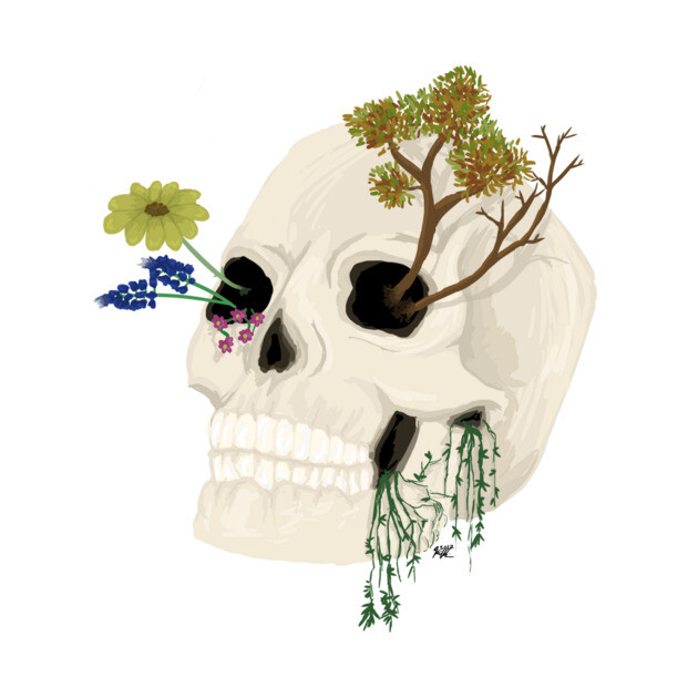 overgrown skull