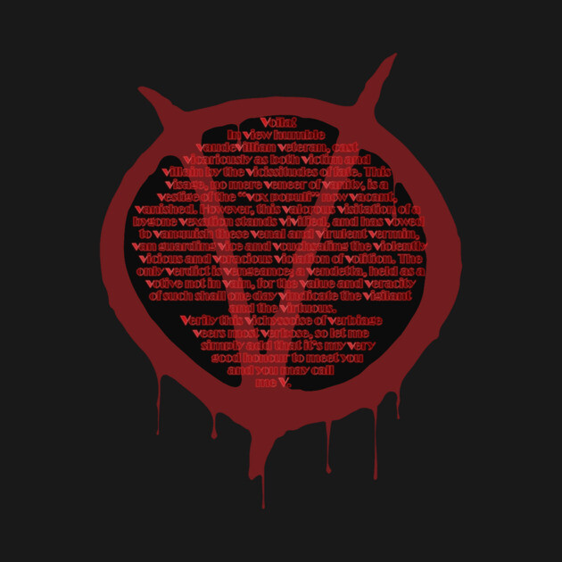 You may call me V - V For Vendetta - T-Shirt | TeePublic