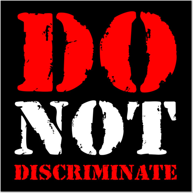 stop discrimination poster