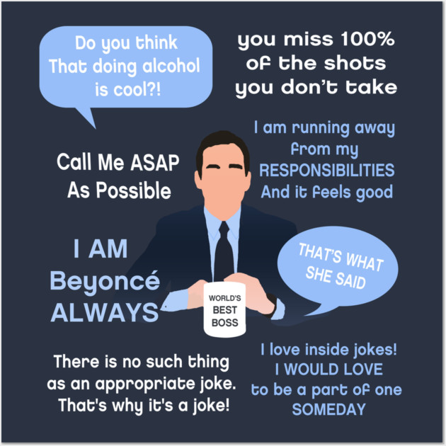 michael scott quoting