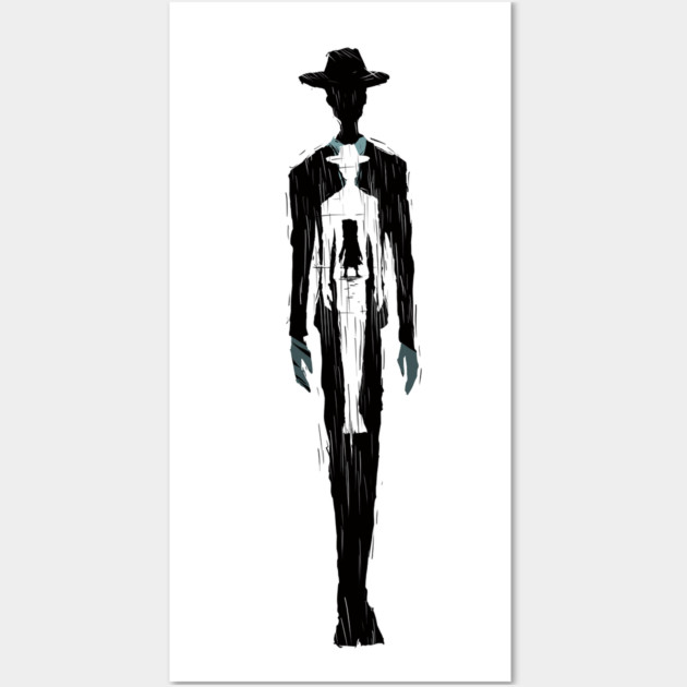 very thin man drawing