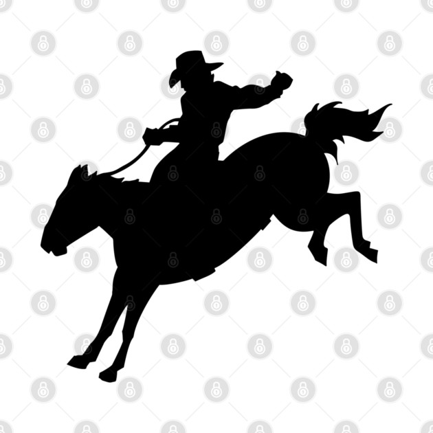 rodeo rider silhouette