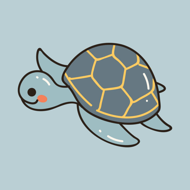 cute easy turtle doodle