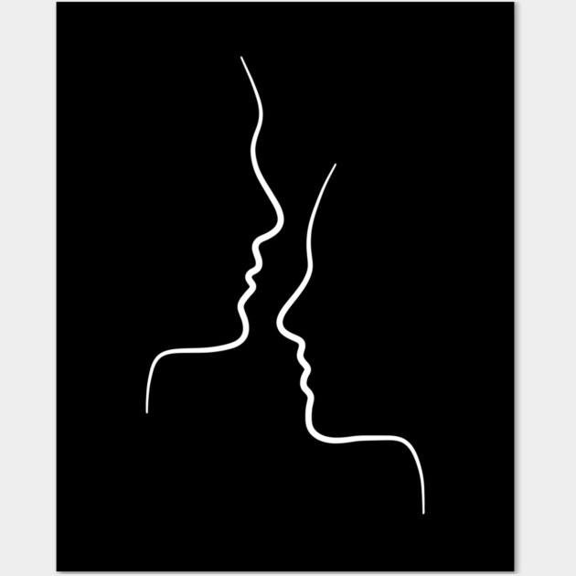 two face outline drawing