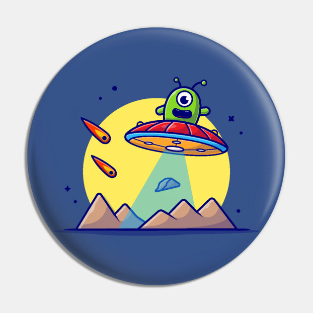 ufo cartoon vector