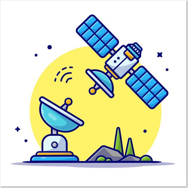cartoon satellite
