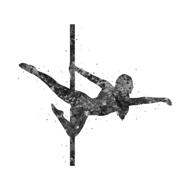 pole dancing kid drawing