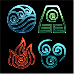 4 elements symbols avatar