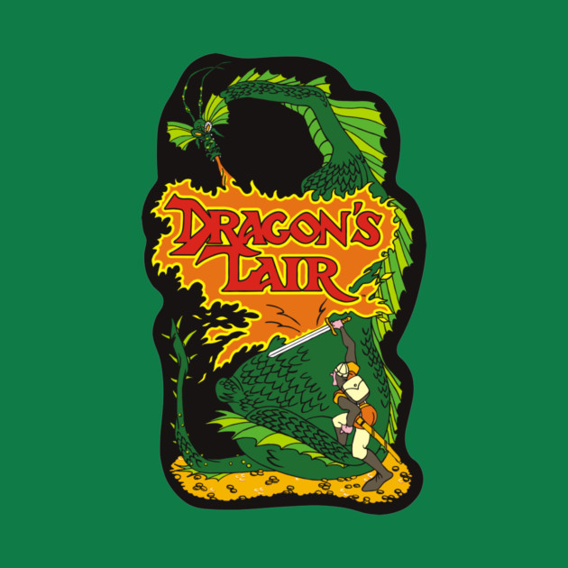 Dragon's Lair Logo - Dungeons And Dragons - Pin | TeePublic