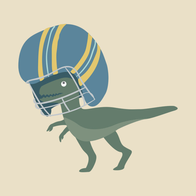 T-Rex Football Player - Dinosaur Playing Football - T-Shirt | TeePublic