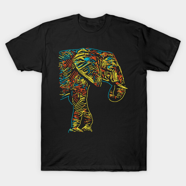 elephant side face design
