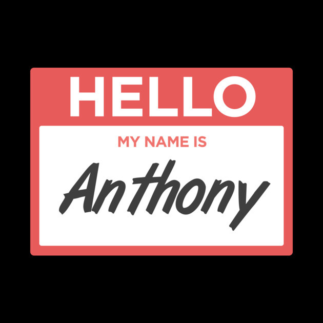 anthony name tag