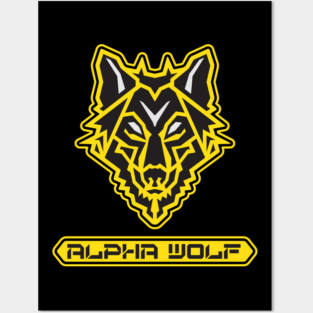 cool alpha wolf logo