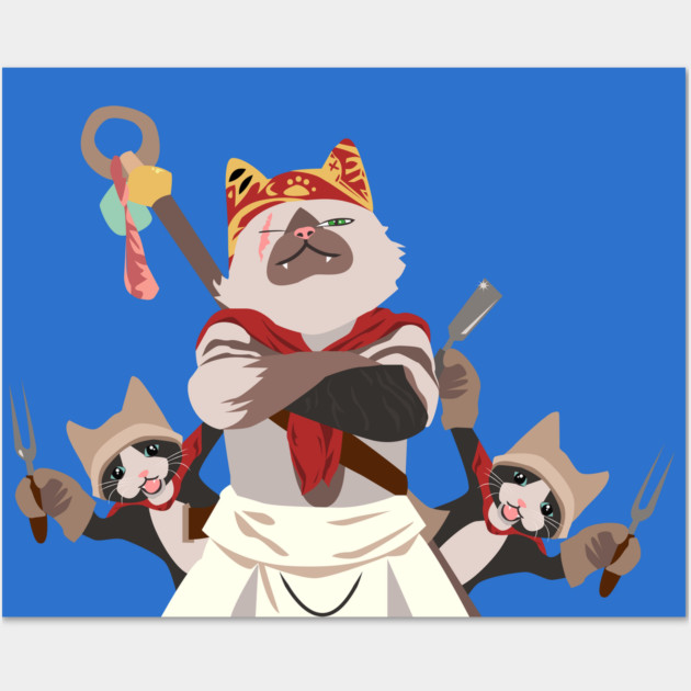 Monster Hunter World: Meowscular Chef - Monster Hunter - Posters and ...