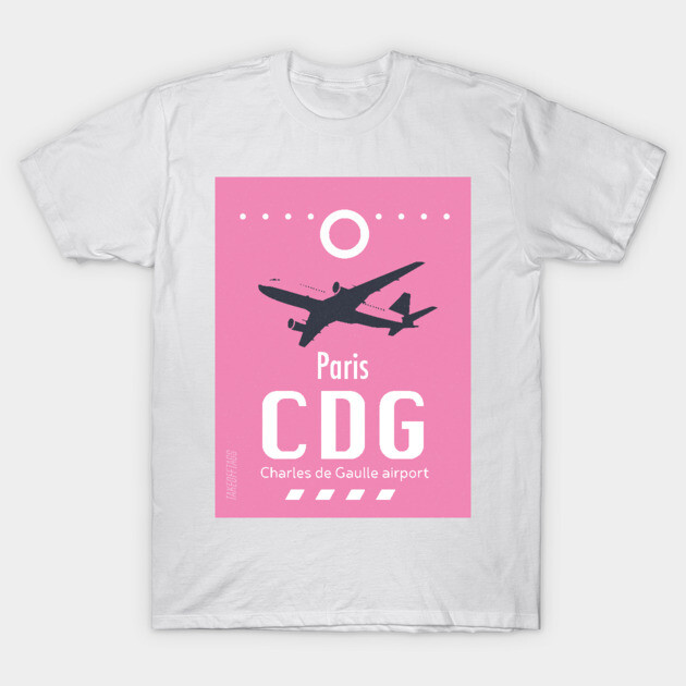 CDG Pink - French - T-Shirt | TeePublic
