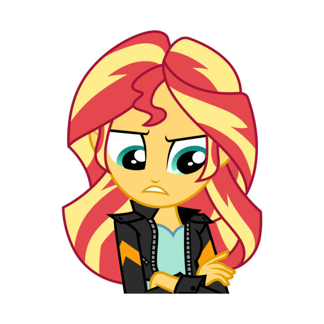 sunset shimmer pony vector