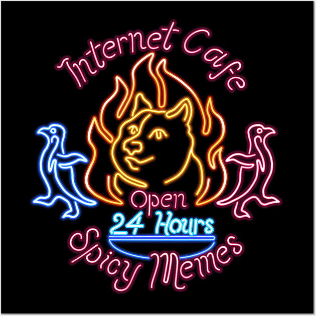 internet cafe print