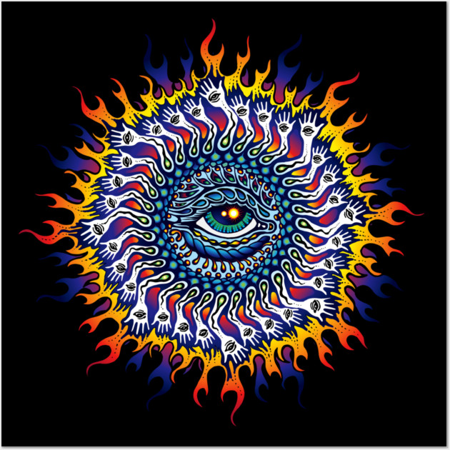 psychedelic sun