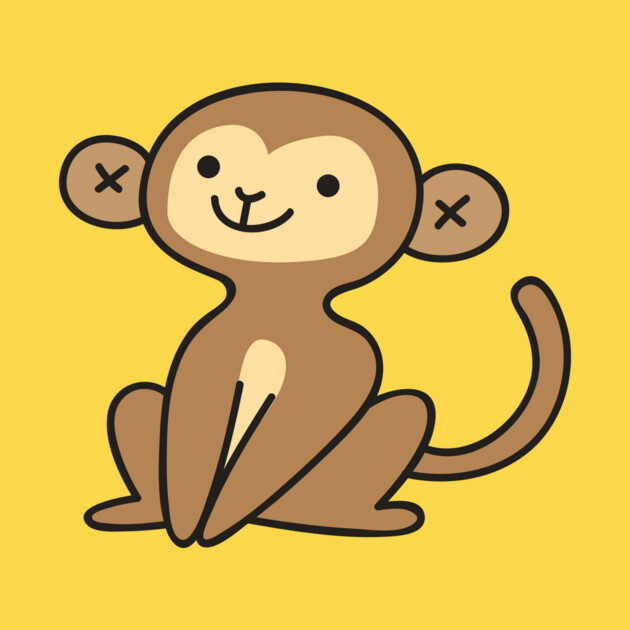 baby monkey drawing