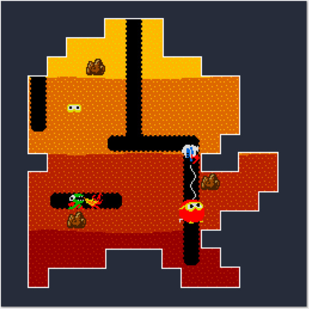 Dig Dug Tribute - Dig Dug - Posters and Art Prints | TeePublic