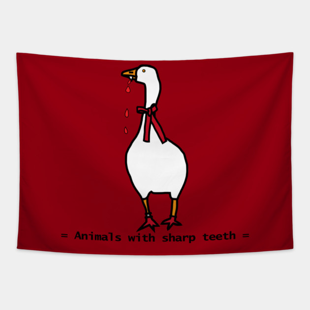 how sharp are geese teeth