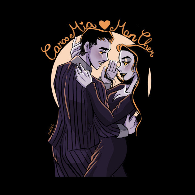 morticia and gomez addams love