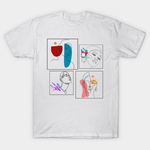 abstract art shirt women
