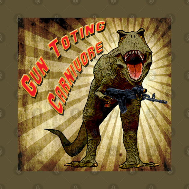 T-Rex AK Upgrade, The OG Gun Toting Carnivore - 2nd Amendment - T-Shirt ...