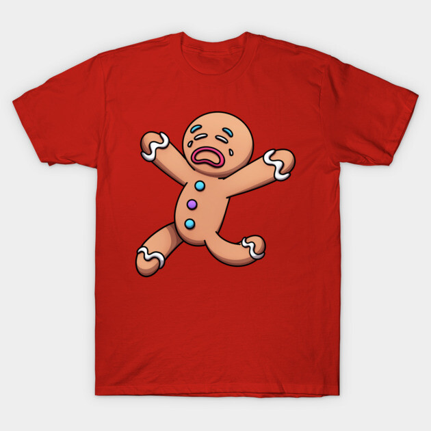 scared gingerbread man