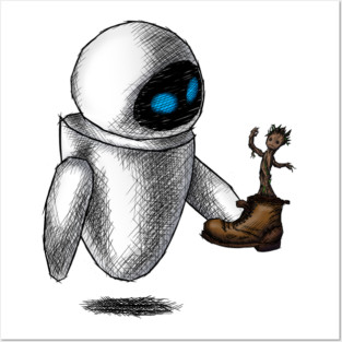 wall e poster drawing