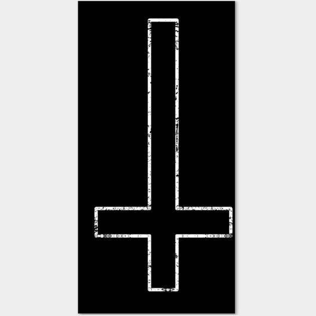 upside down cross text