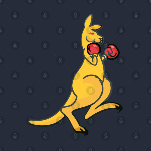 boxing kangaroo vector