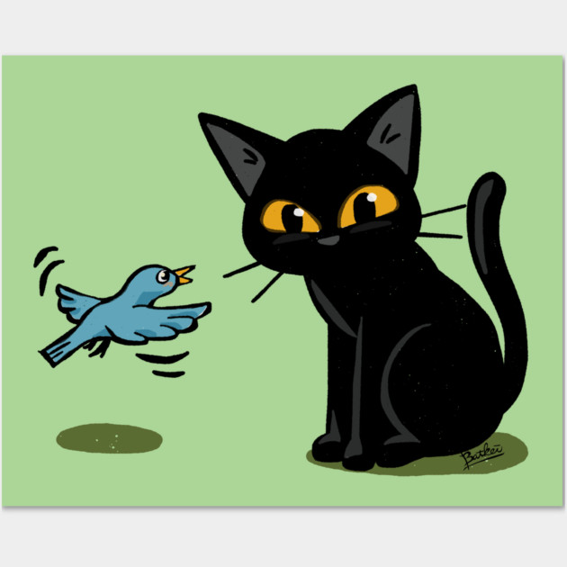 cat talk bird