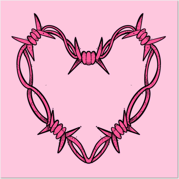 barbed wire heart