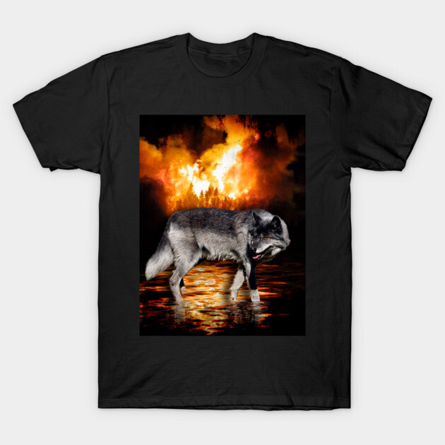 fire wolf shirt