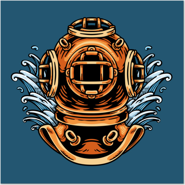 old diving helmet