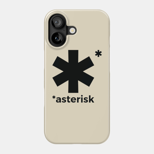 asterisk logo iphone case
