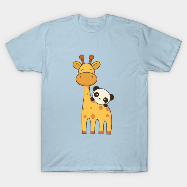 giraffe and panda