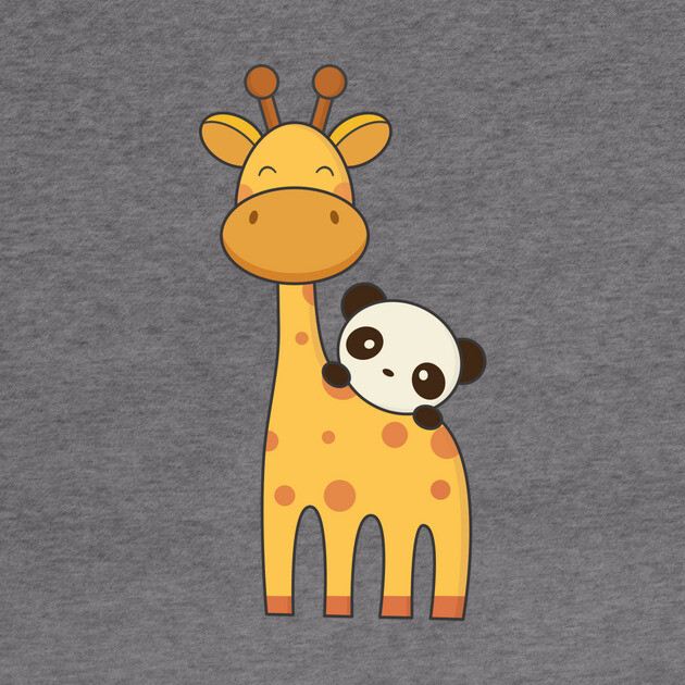 giraffe and panda