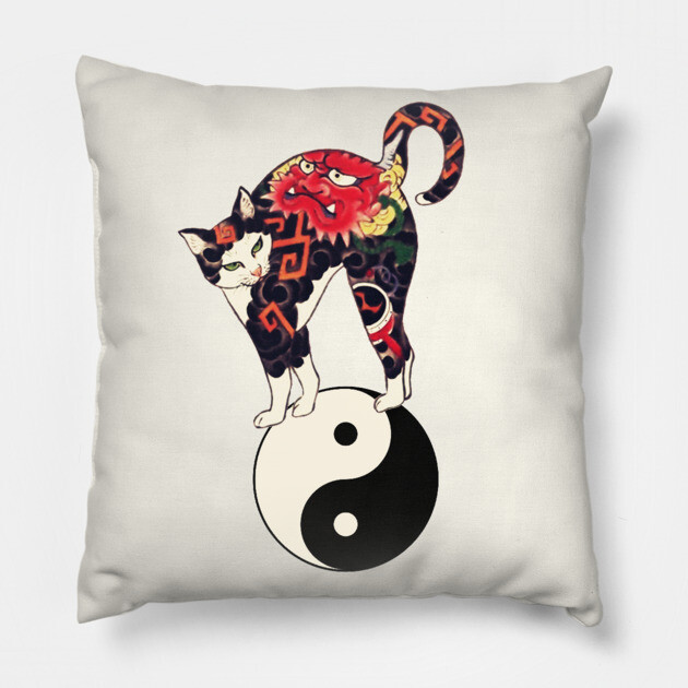 devil cat tattoo design