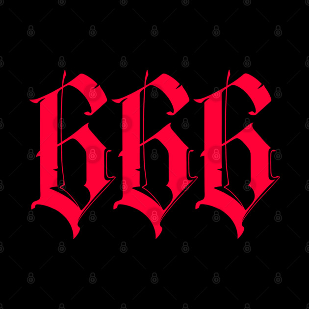 gothic style numbers