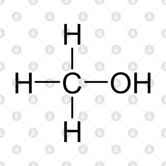methanol line structure