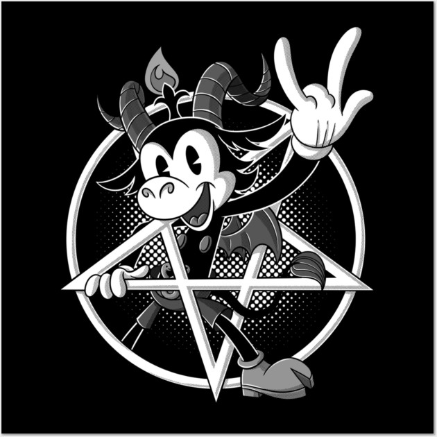 retro devil cartoon
