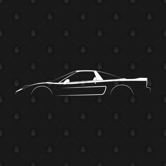 Acura NSX-T (NA1) Silhouette - Acura Nsx - T-Shirt | TeePublic