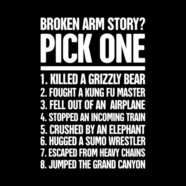 broken arm pinned