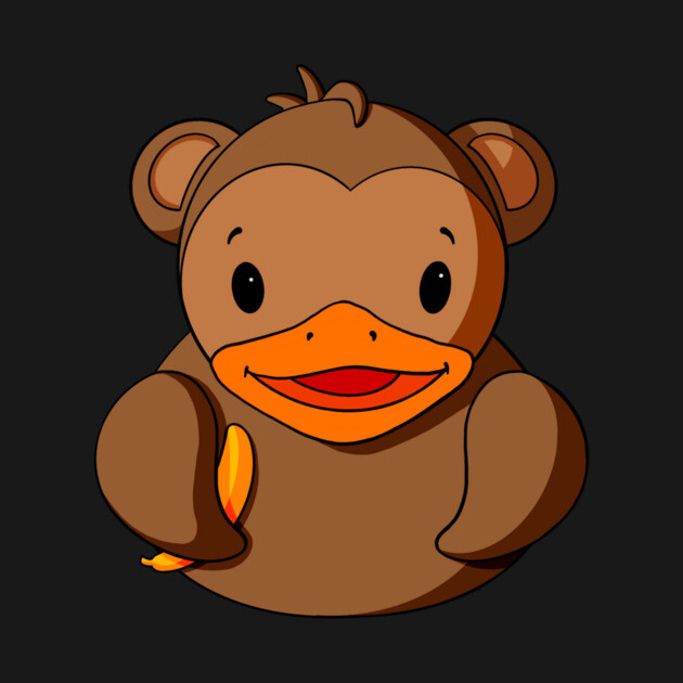 monkey rubber duck